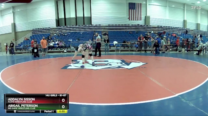 81-87 lbs Round 3 - Abigail Peterson, Big Game Wrestling Club vs ...