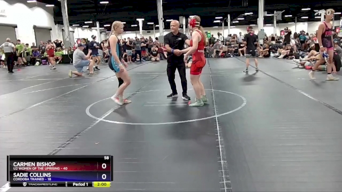 130 lbs Round 3 (8 Team) - Carmen Bishop, U2 Women Of The Uprising vs ...
