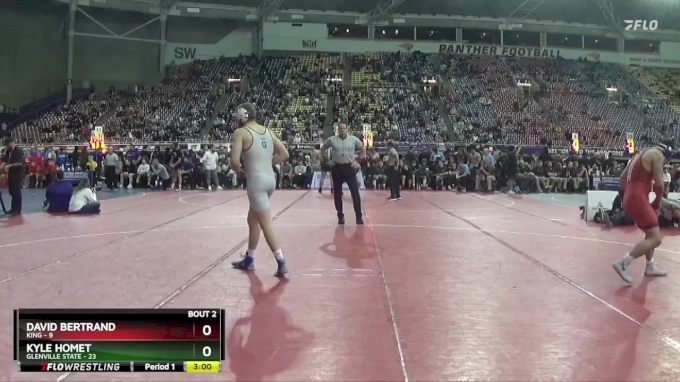 197 lbs Semis (4 Team) - David Bertrand, King vs Kyle Homet, Glenville ...