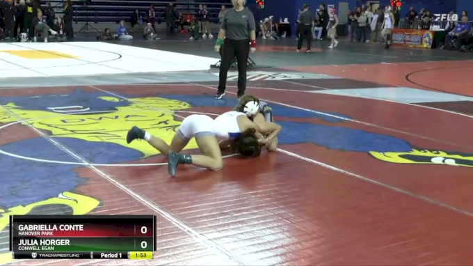 110 lbs 1st Place Match - Julia Horger, Conwell Egan vs Gabriella Conte ...