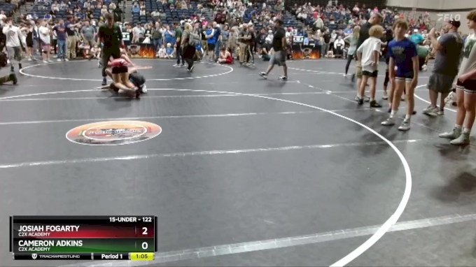 122 lbs Semifinal - Josiah Fogarty, C2X Academy vs Cameron Adkins, C2X ...