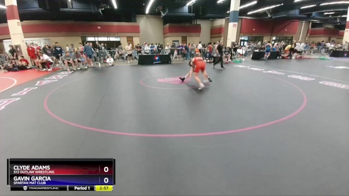 138 lbs Champ. Round 1 - Clyde Adams, 512 Outlaw Wrestling vs Gavin ...