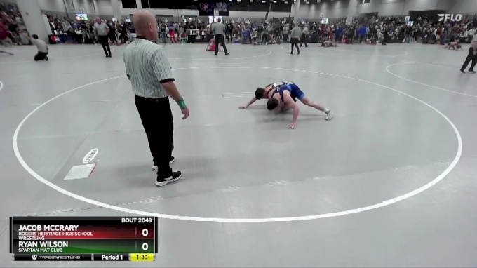 138 lbs Champ. Round 1 - Jacob McCrary, Rogers Heritiage High School ...