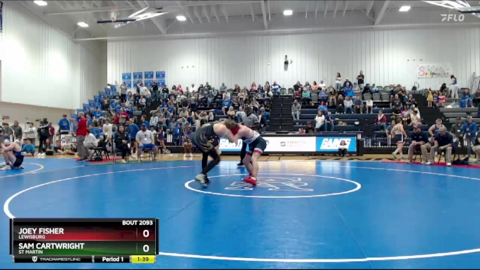 150 lbs Quarterfinal - Joey Fisher, Lewisburg vs Sam Cartwright, St Martin