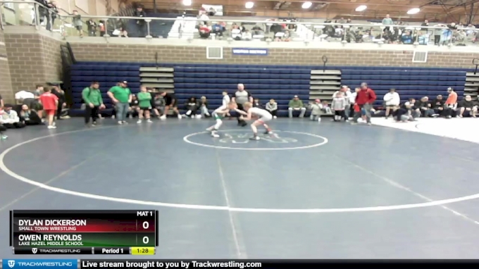 80 lbs Quarterfinal - Dylan Dickerson, Small Town Wrestling vs Owen ...