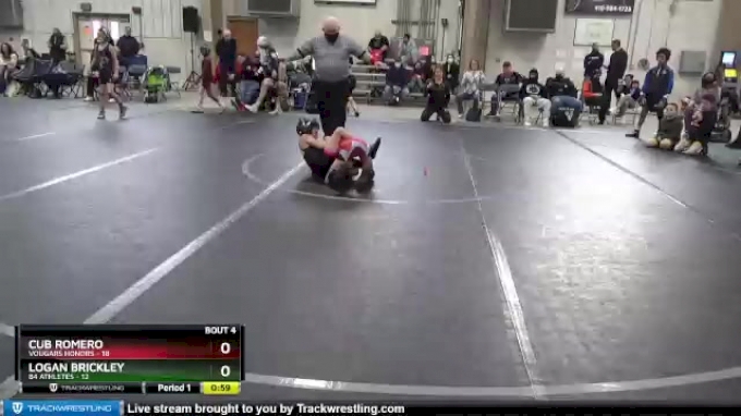 68 lbs Round 1 (8 Team) - Cub Romero, Vougars Honors vs Logan Brickley ...