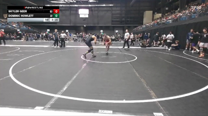 174 lbs Cons. Round 2 - Dominic Howlett, Avila vs Skyler Geer, Newman