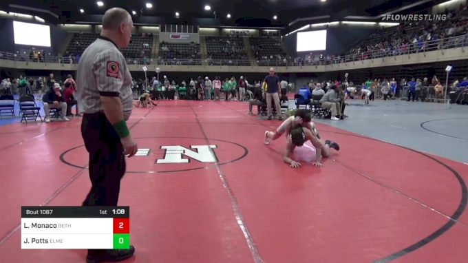 135 lbs Round Of 32 - Luke Monaco, Bethesda vs Jacob Potts, Elmer