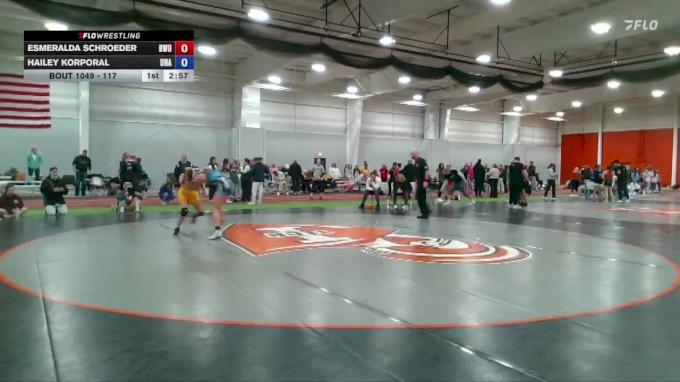 117 lbs Champ. Round 2 - Esmeralda Schroeder, Baldwin Wallace vs Hailey ...