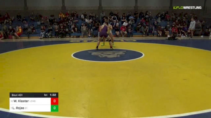 160 lbs Round Of 16 - William Kloster, Lemoore vs Louis Rojas, St. John ...