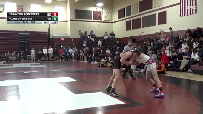 138 lbs Cons. Round 3 - Carson Bassett, Fennimore vs Brayden Scheffers ...