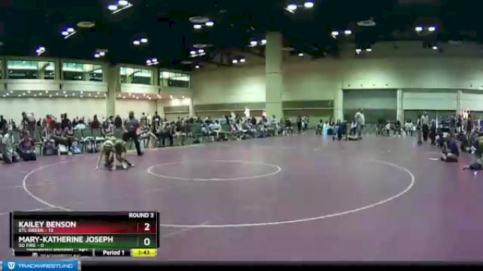 114 lbs Round 3 (10 Team) - Kailey Benson, STL Green vs Mary-Katherine ...