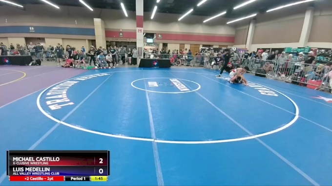144 lbs Champ. Round 1 - Michael Castillo, X-CLUSIVE Wrestling vs Luis ...