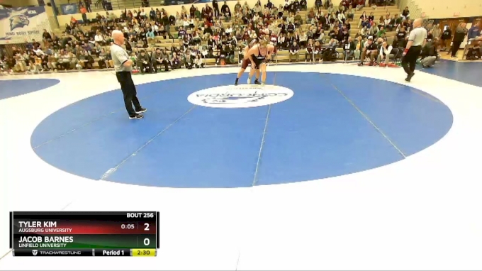 285 lbs Semifinal - Tyler Kim, Augsburg University vs Jacob Barnes ...