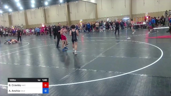 106 lbs Semifinal - Brentley Crawley, Alpha WC vs Aiden Anchia ...