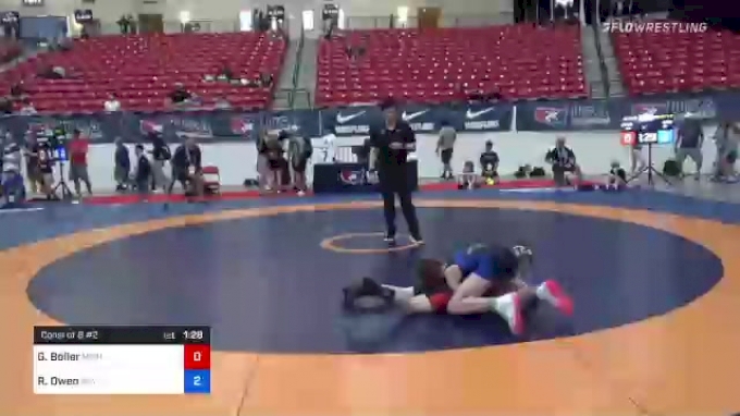 38 kg Consi Of 8 #2 - Gavin Boller, Michigan Matcat Wrestling Club vs ...