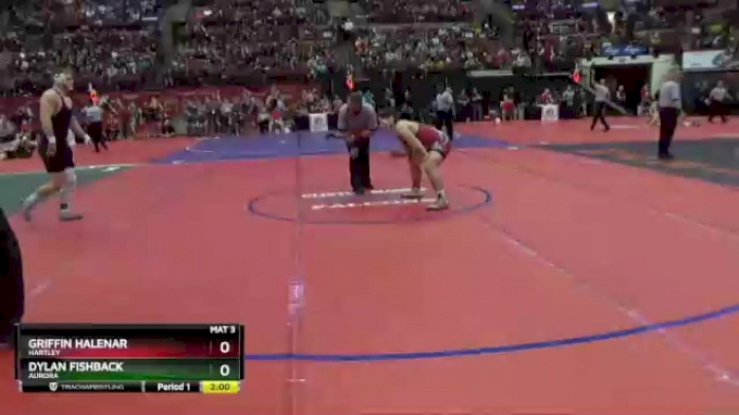 D2-190 lbs Champ. Round 1 - Dylan Fishback, Aurora vs Griffin Halenar ...