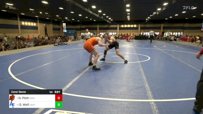 184 lbs Consolation - Dustin Plott, Oklahoma State vs Sam Wolf, Air Force