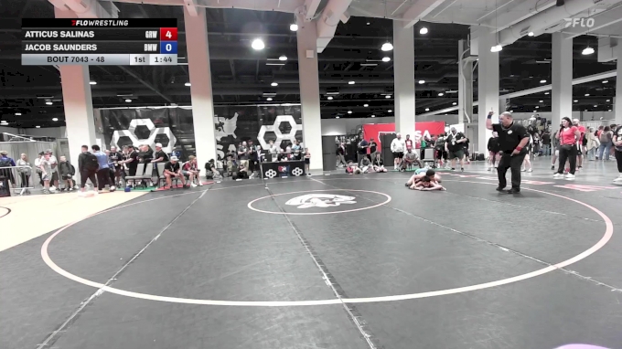 48 lbs Champ. Round 1 - Atticus Salinas, Gold Rush Wrestling vs Jacob ...