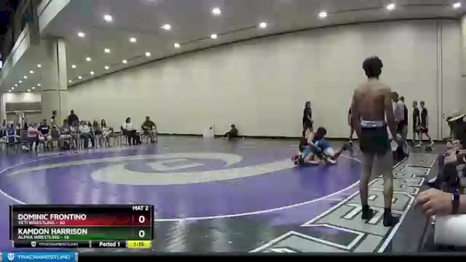 160 lbs Round 2 (10 Team) - Dominic Frontino, Yeti Wrestling vs Kamdon ...