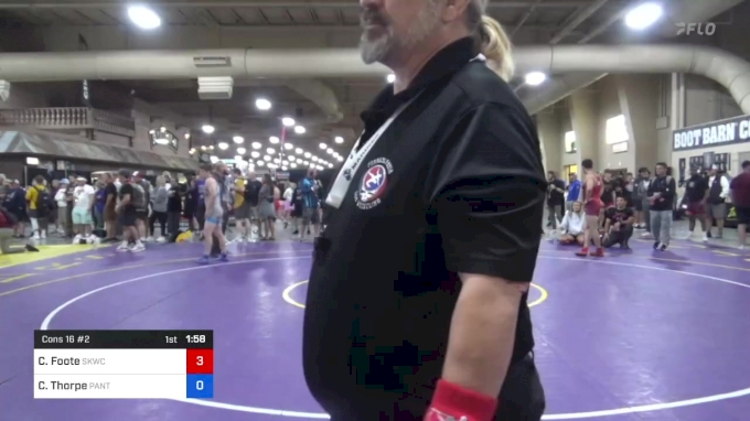 65 kg Cons 16 #2 - Cody Foote, Sunkist Kids Wrestling Club vs Connor ...