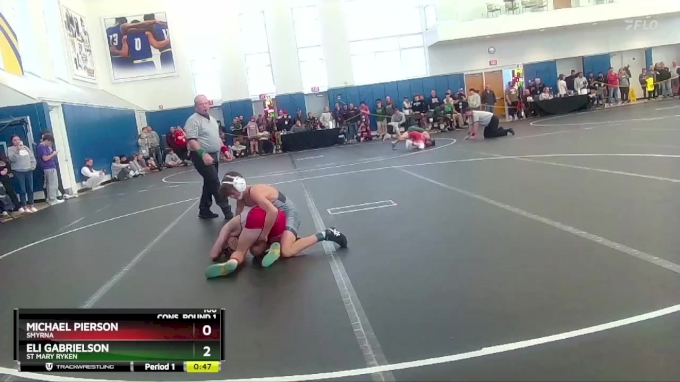 106 lbs Cons. Round 1 - Michael Pierson, Smyrna vs Eli Gabrielson, St ...
