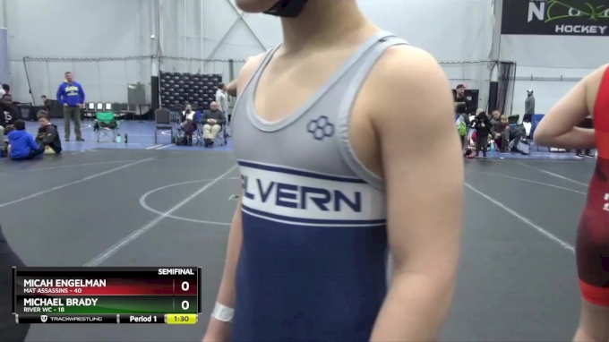 110 lbs Semis (4 Team) - Frank Leanza, River WC vs Lucas Drake, Mat ...