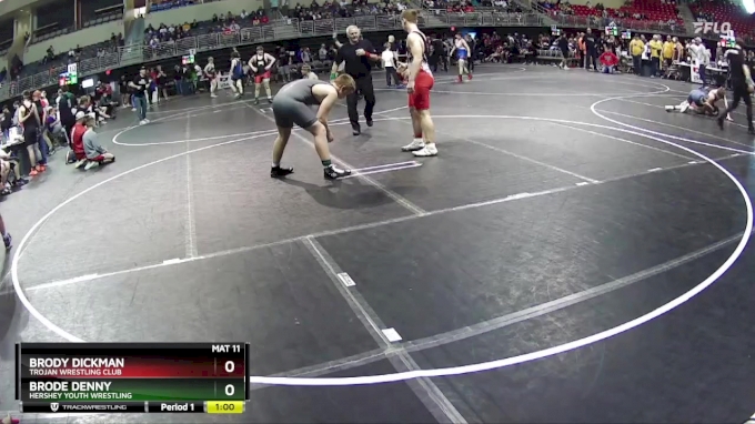 220 lbs Semifinal - Brody Dickman, Trojan Wrestling Club vs Brode Denny ...