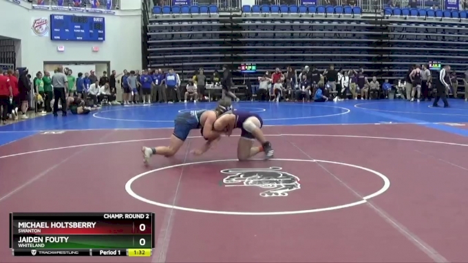 165 lbs Champ. Round 2 - Jaiden Fouty, Whiteland vs Michael Holtsberry ...