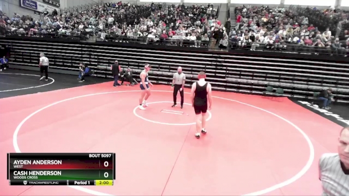 215 lbs Champ. Round 1 - Cash Henderson, Woods Cross vs Ayden Anderson ...