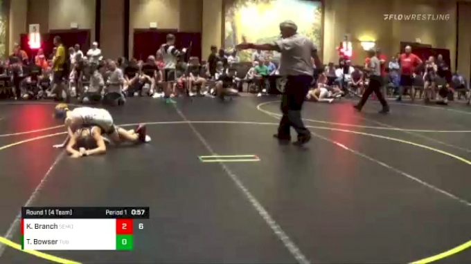 85 lbs Round 1 (4 Team) - Kaleb Branch, SEMO Indians vs Ty Bowser, The ...