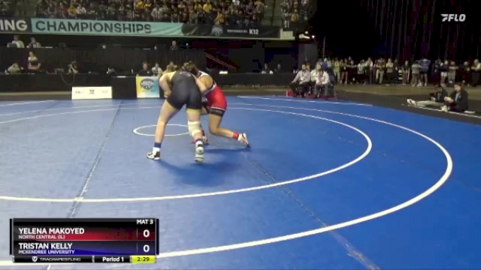 170 lbs Semifinal - Tristan Kelly, McKendree University vs Yelena ...