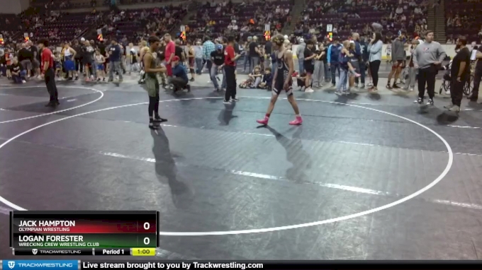 140 lbs Champ. Round 1 - Jack Hampton, Olympian Wrestling vs Logan ...