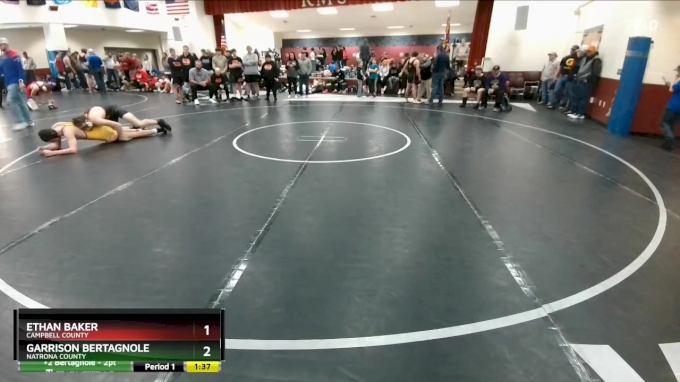 150 lbs Champ. Round 2 - Ethan Baker, Campbell County vs Garrison ...