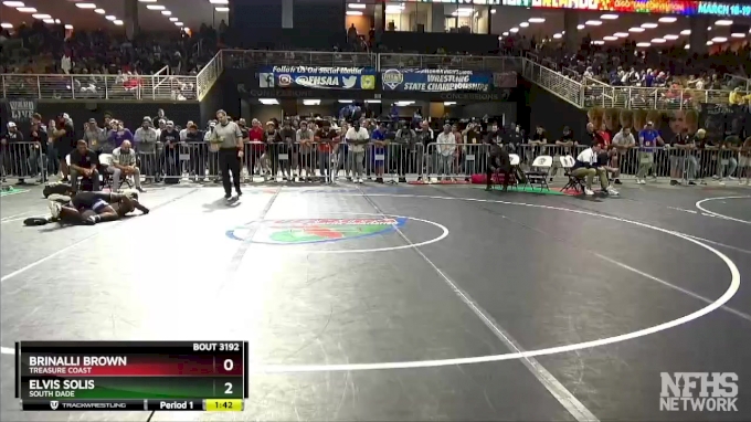3A 138 lbs Quarterfinal - Brinalli Brown, Treasure Coast vs Elvis Solis ...