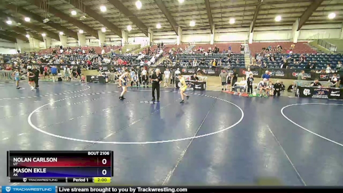 92 lbs Cons. Round 3 - Nolan Carlson, UT vs Mason Ekle, AK