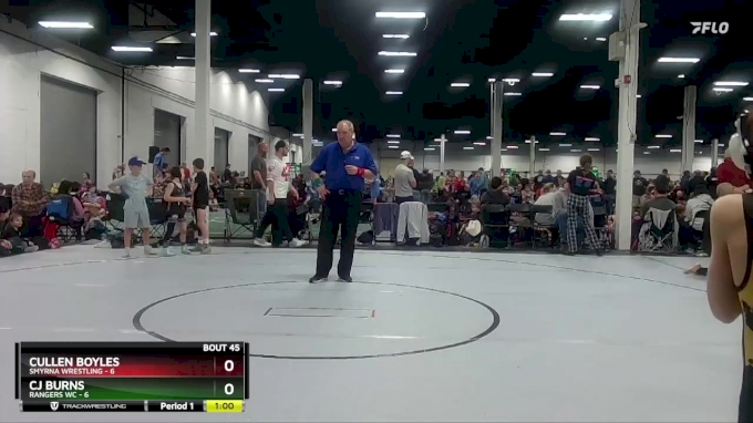 56 lbs Round 9 (10 Team) - CJ Burns, Rangers WC vs Cullen Boyles ...