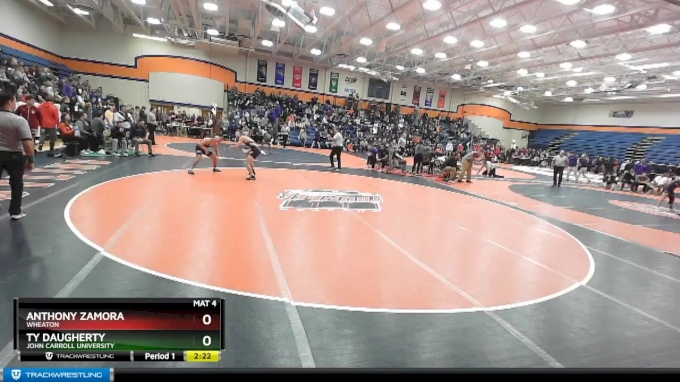 133 lbs Champ. Round 1 - Anthony Zamora, Wheaton vs Ty Daugherty, John ...