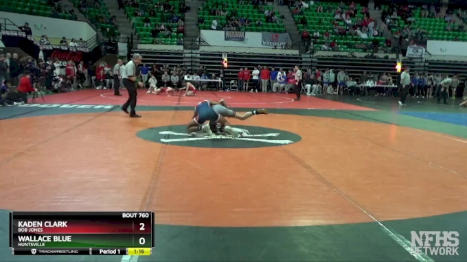 7A 120 lbs Semifinal - Kaden Clark, Bob Jones vs Wallace Blue, Huntsville
