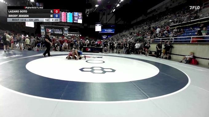 120 lbs Champ. Rd Of 64 - Lazaro Soto, FL vs Brody Jensen, NE