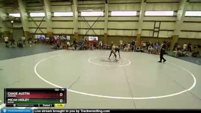 75 lbs Champ. Round 1 - Chase Austin, Oregon vs Micah Higley, Idaho