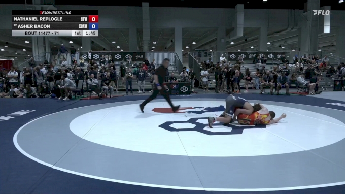 71 lbs Cons. Round 9 - Nathaniel Replogle, Steller Trained Wrestling vs ...