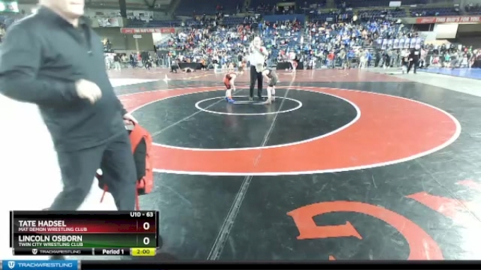 63 lbs Champ. Round 1 - Tate Hadsel, Mat Demon Wrestling Club vs ...