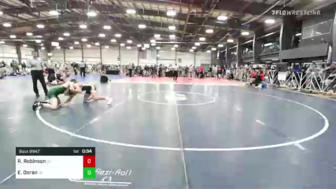 132 lbs Consi Of 8 #1 - Ryder Robinson, UT vs Eric Doran, VA