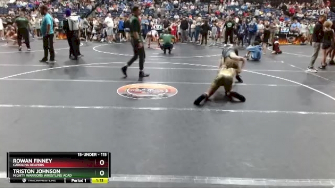 115 lbs Cons. Round 2 - Triston Johnson, Mighty Warriors Wrestling Acad ...
