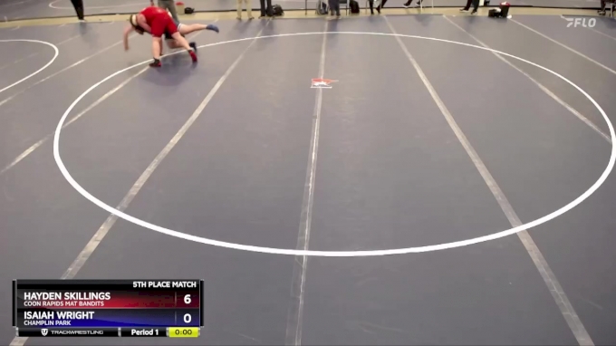 285 lbs 5th Place Match - Hayden Skillings, Coon Rapids Mat Bandits vs ...