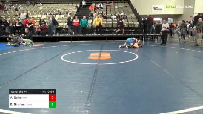 108 lbs Consi Of 8 #1 - Anthony Delia, Port Jefferson vs Brady Bimmer ...