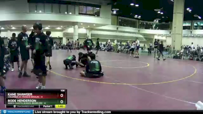 106 lbs Round 6 (10 Team) - Bode Henderson, North Dakota Border ...