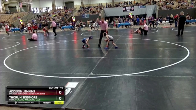 40 lbs Quarterfinal - Addison Jenkins, Everett Renegades Wrestling Club ...