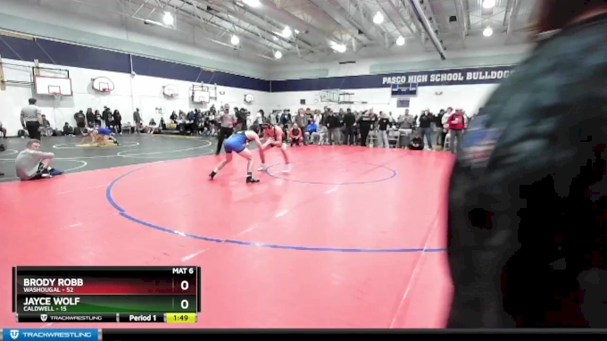 150 lbs Champ. Round 1 - Brody Robb, Washougal vs Jayce Wolf, Caldwell